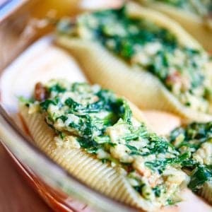 Stuffed Shells - with Cottage Cheese Filling, Vegetarian Dinner!