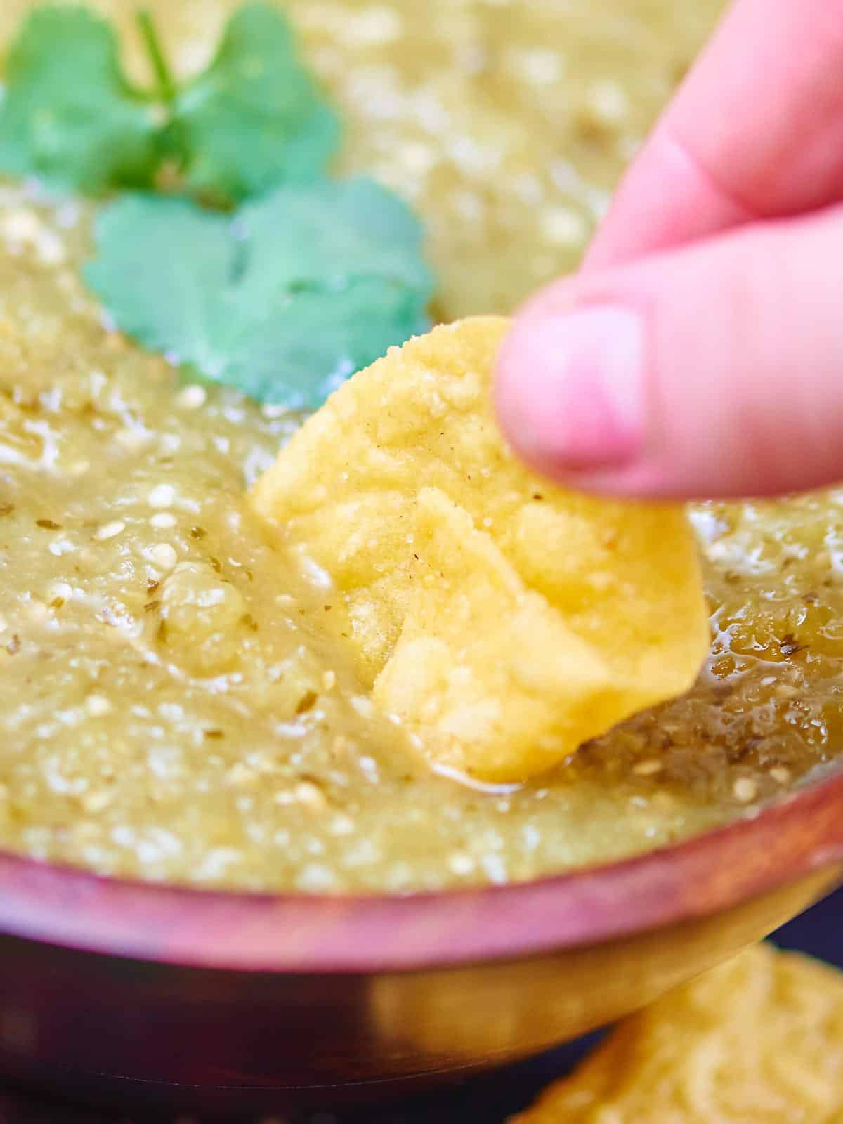 Homemade Salsa Verde - Tomatillo Salsa