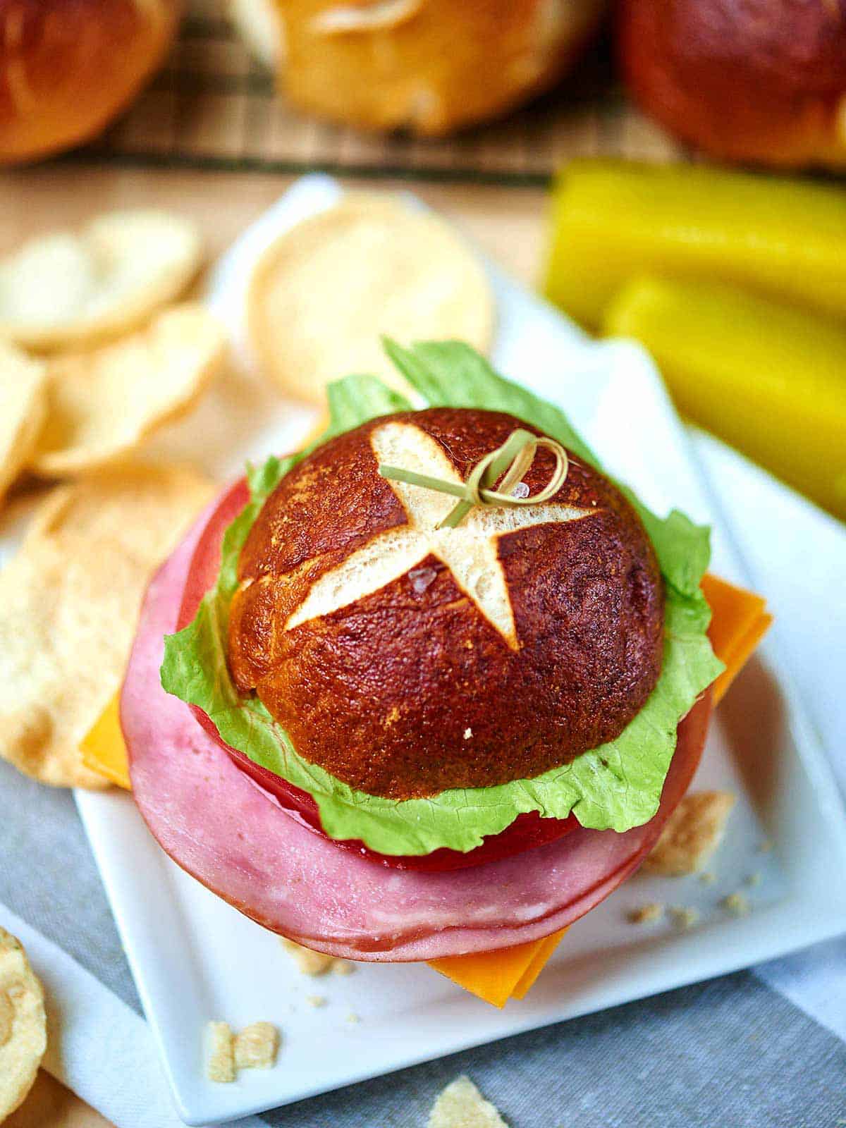Soft Pretzel Rolls - Perfect for Sandwiches