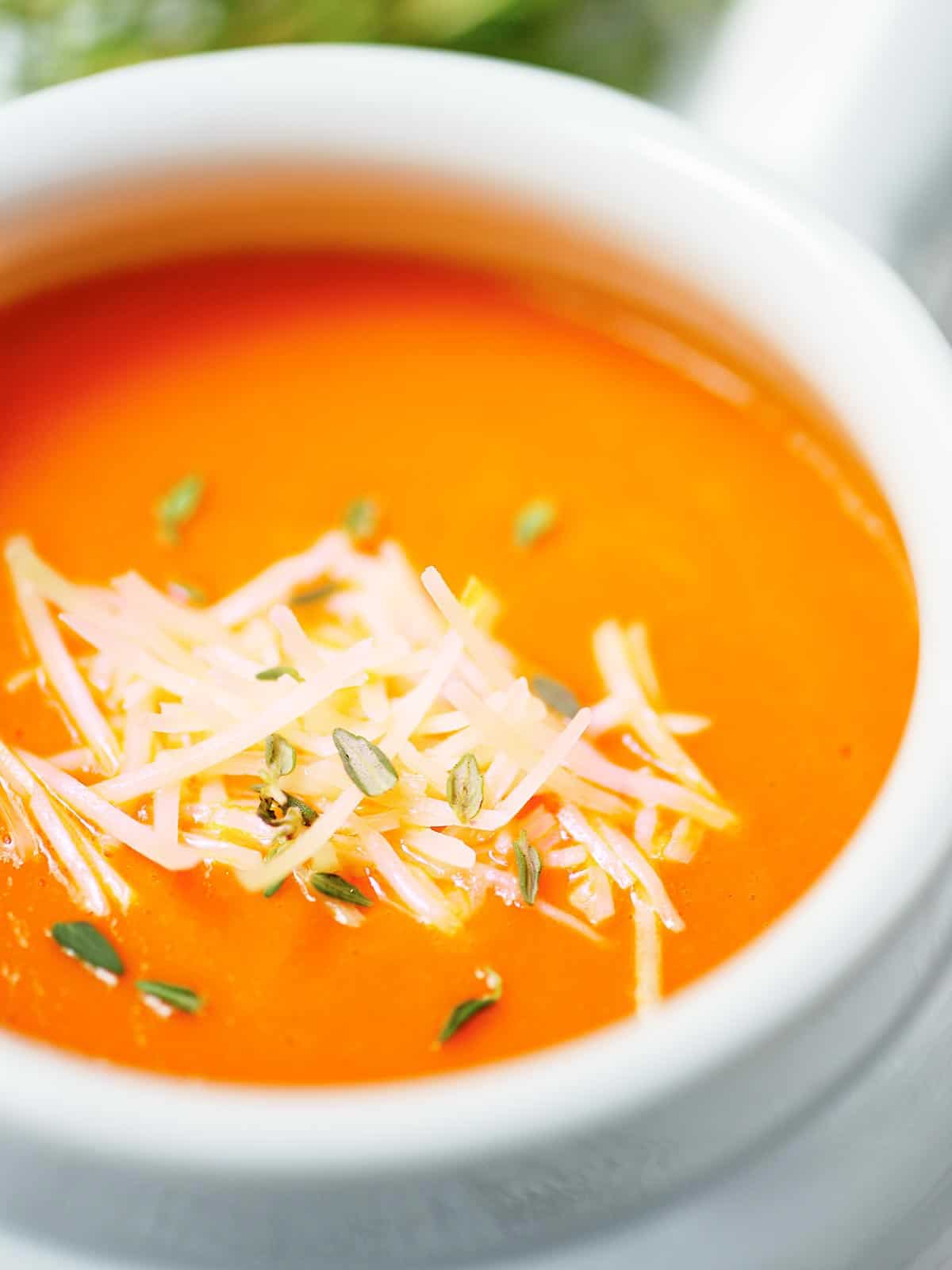 Roasted Red Pepper Soup - can be Vegan & Gluten Free