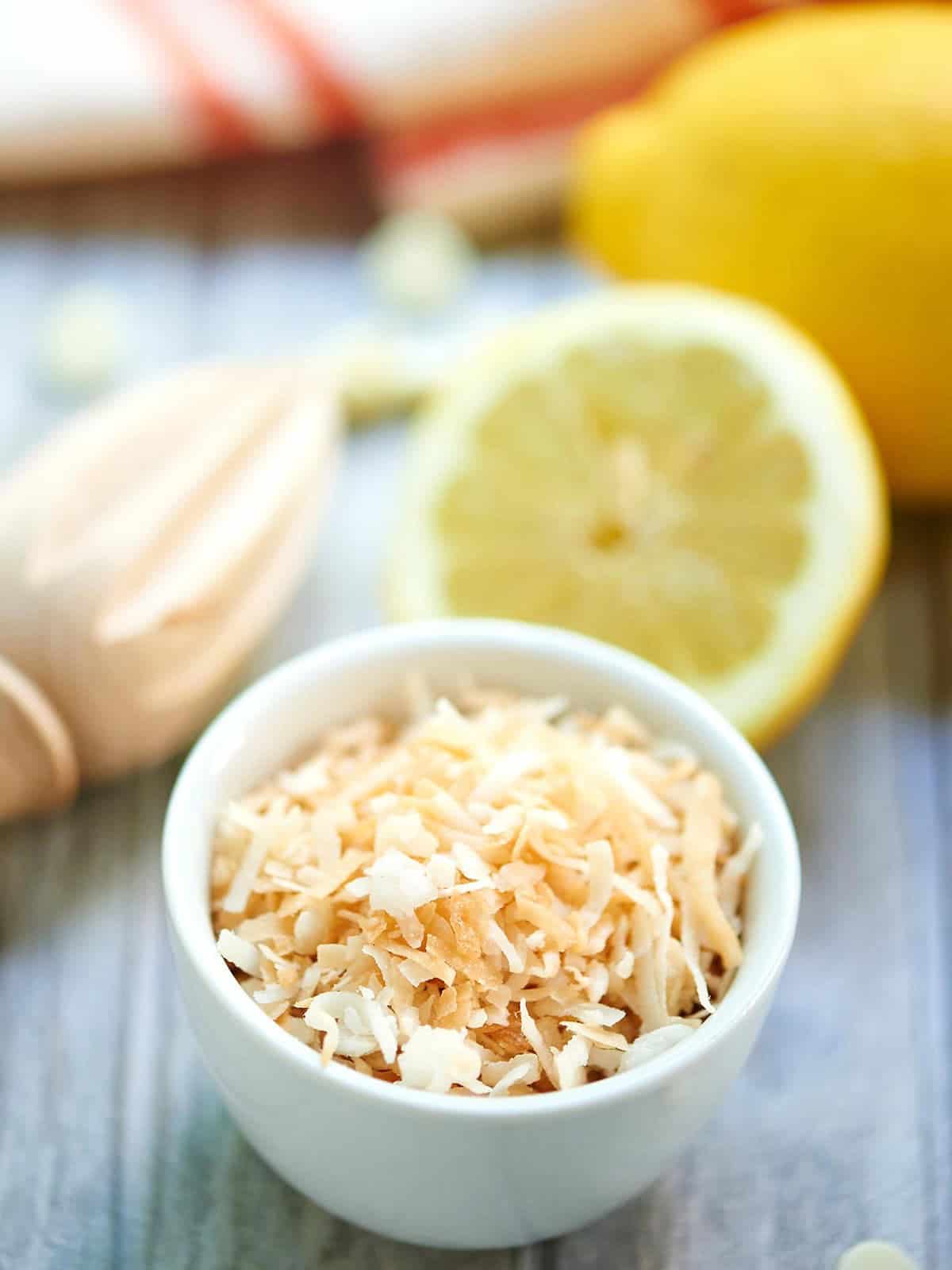 Coconut Lemon Sweet Rolls - w/ White Chocolate Frosting