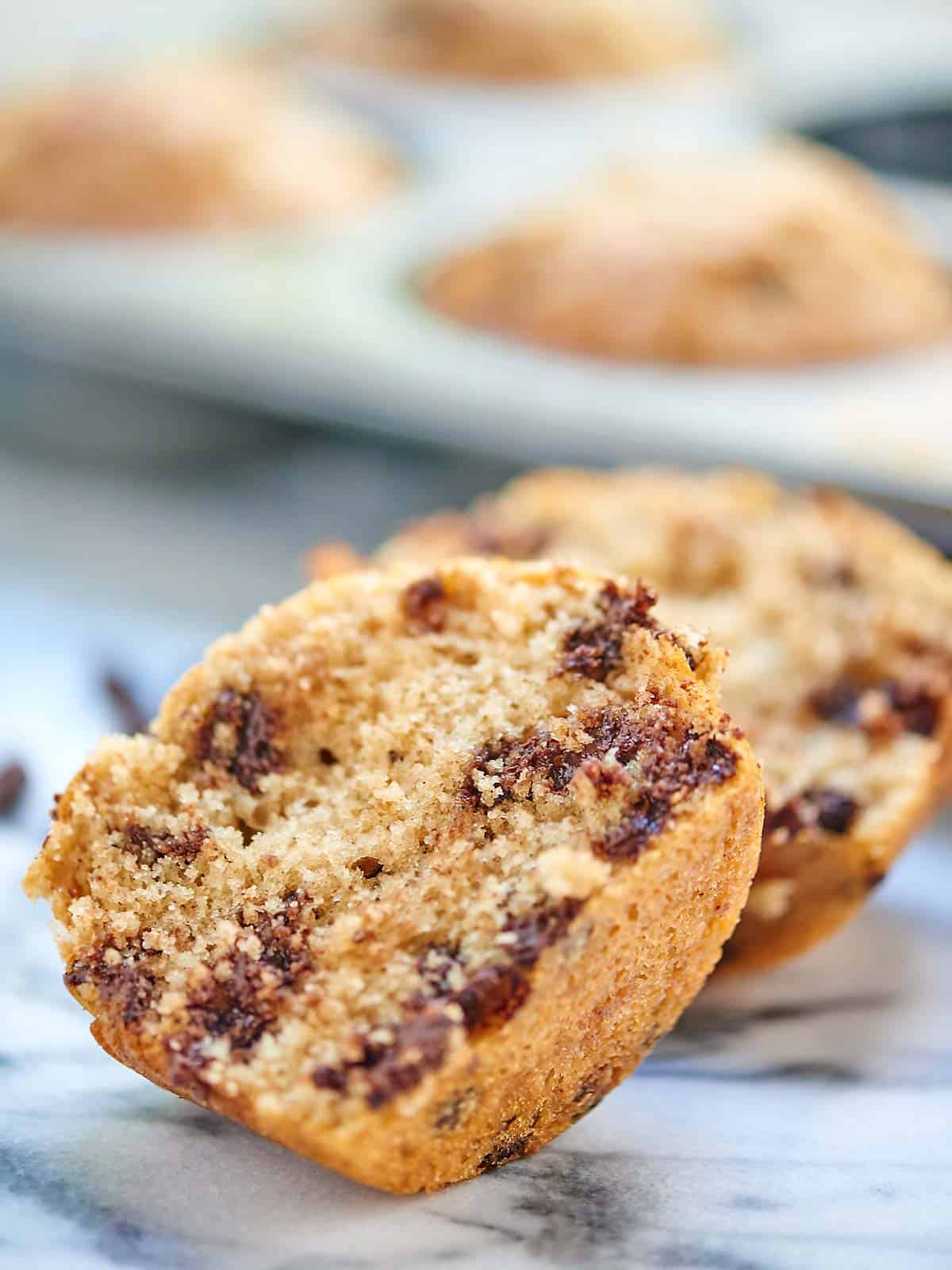 Chocolate Chip Muffins - Jumbo Bakery Style Muffins