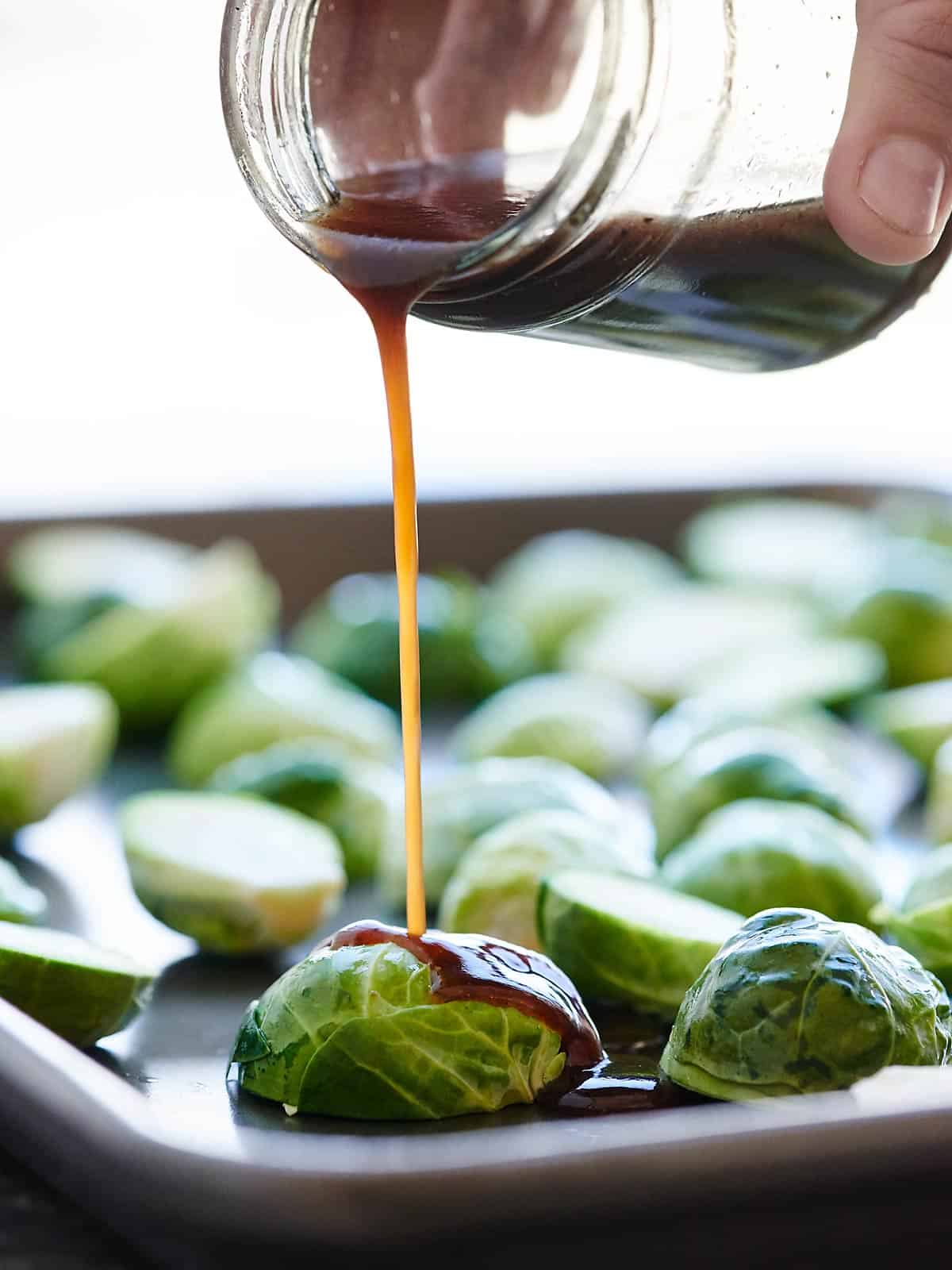Roasted Brussels Sprouts Recipe w/ Bacon & Goat Cheese