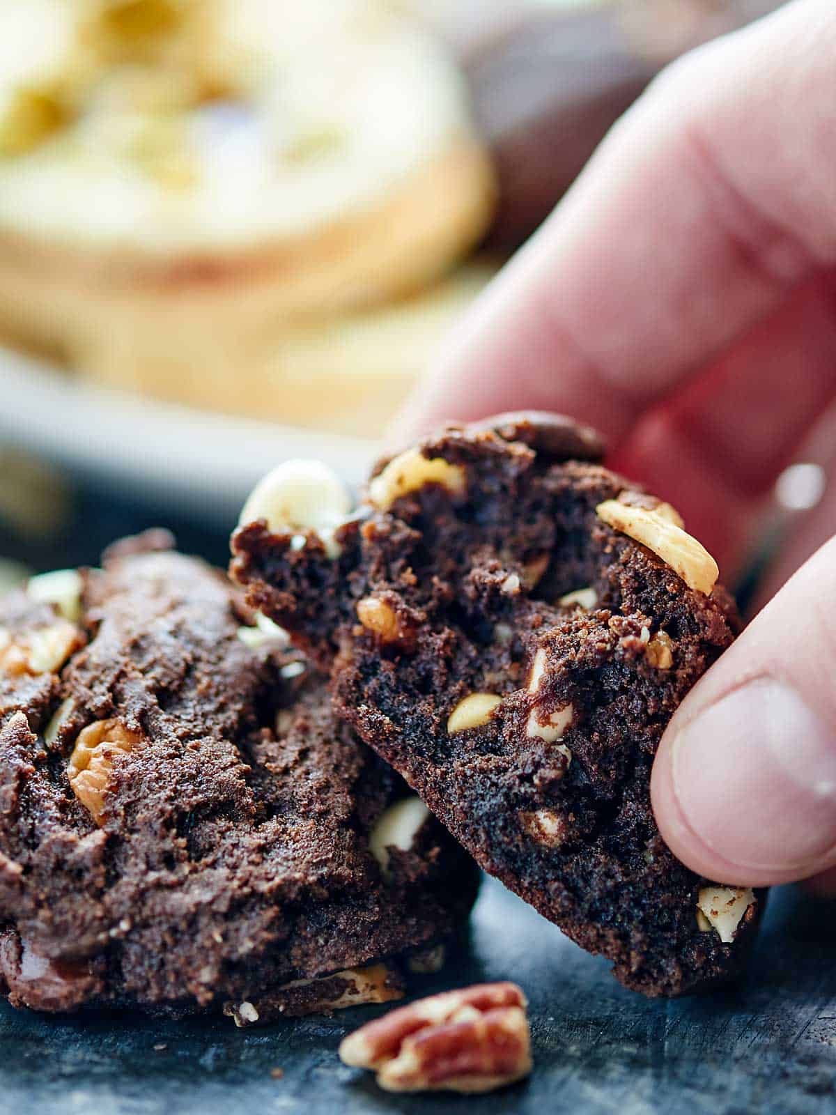 Double Chocolate Chip Cookies - w/ Cashews & Pecans