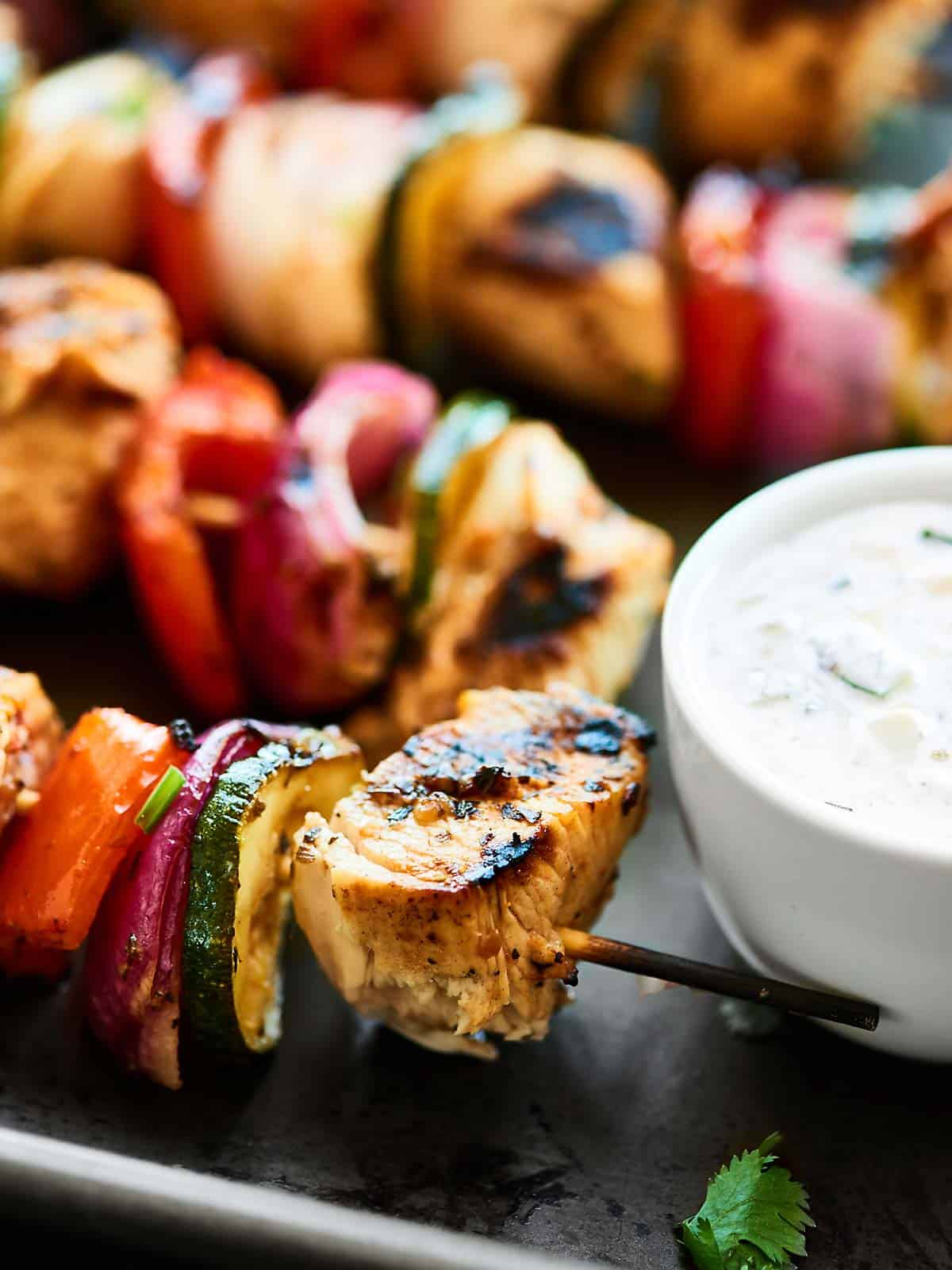 Greek Kebabs Recipe - w/ Chicken & Vegetables