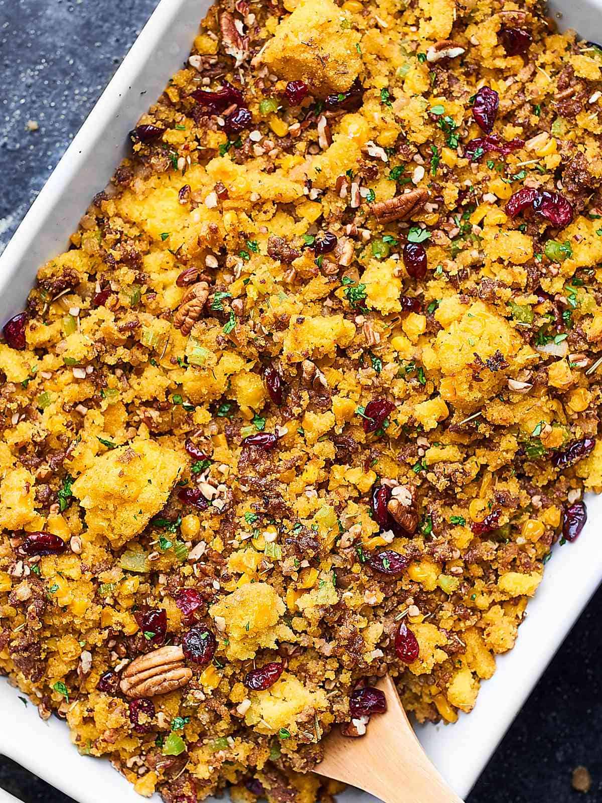 Cornbread Dressing Recipe - Gluten Free - with Homemade Cornbread!