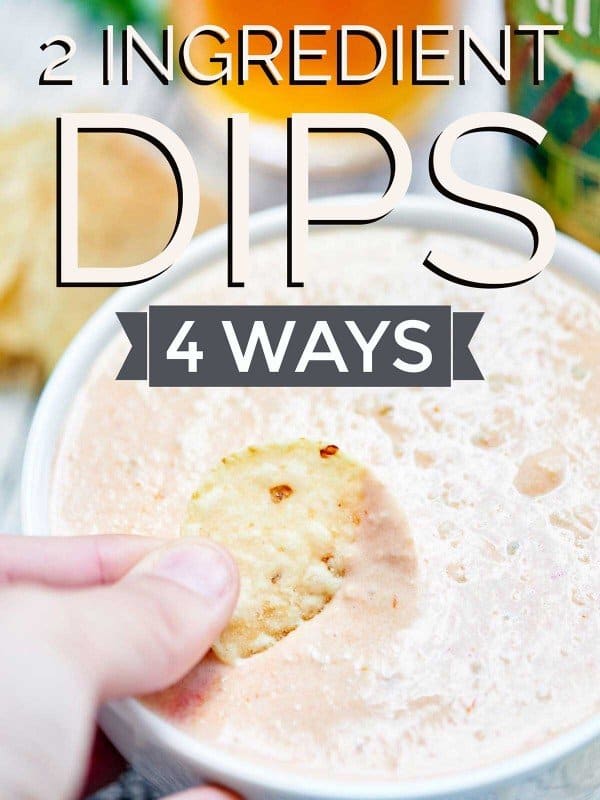 Two Ingredient Dips - 4 Ways!