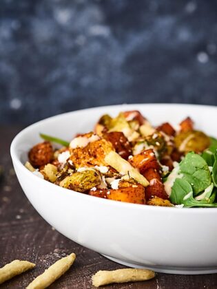 Winter Vegetable Buddha Bowl - Healthy, Gluten Free, Vegetarian