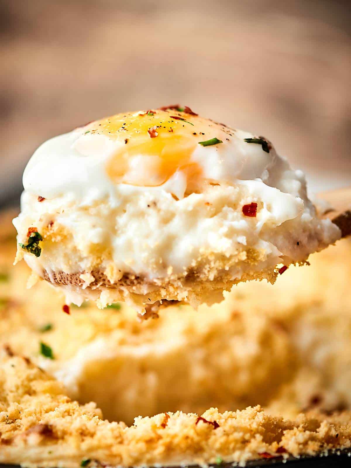 Breakfast Mashed Potato Casserole - w/ Sausage & Cream Cheese