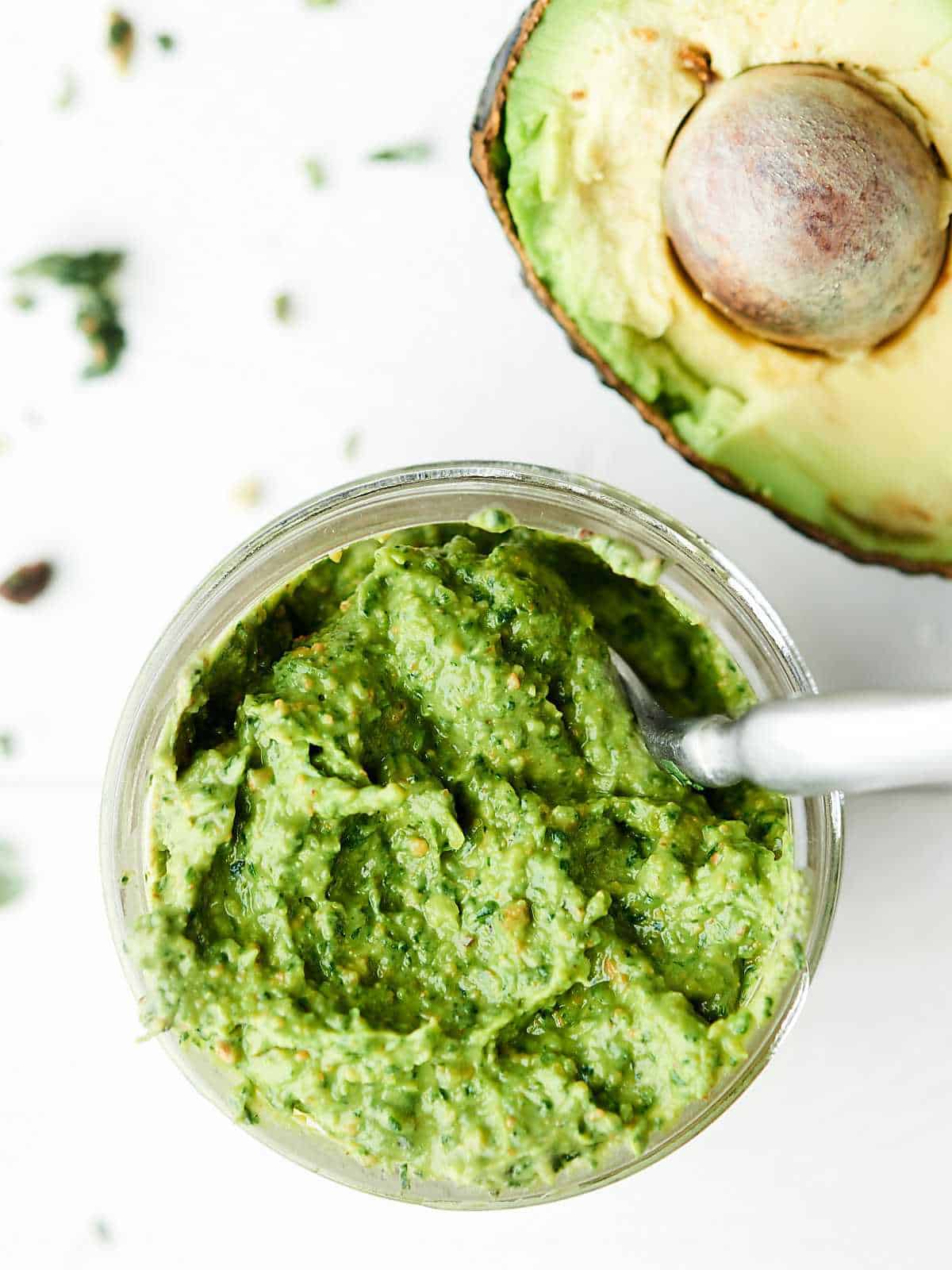 Avocado Pesto Recipe - Vegan, Gluten Free, and Oil Free!