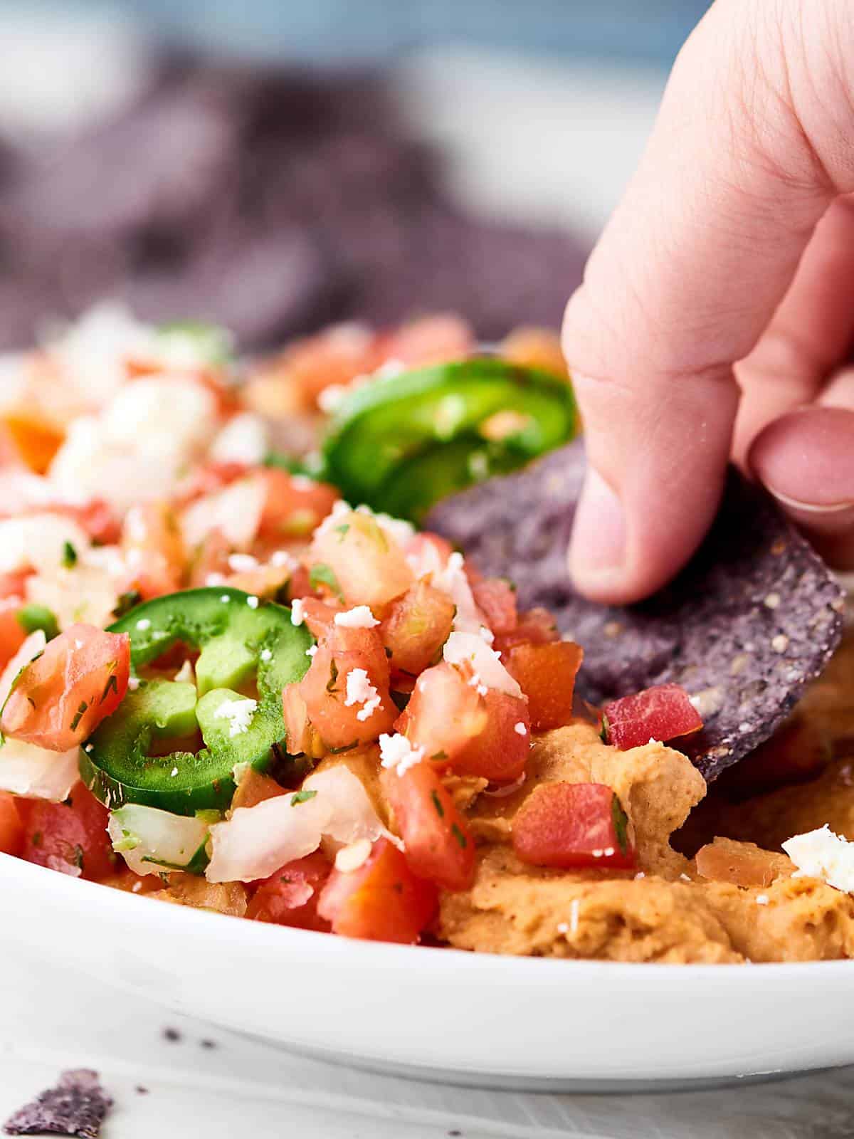 Instant Pot Taco Hummus - Only 5 Ingredients! Vegan. Gluten Free.