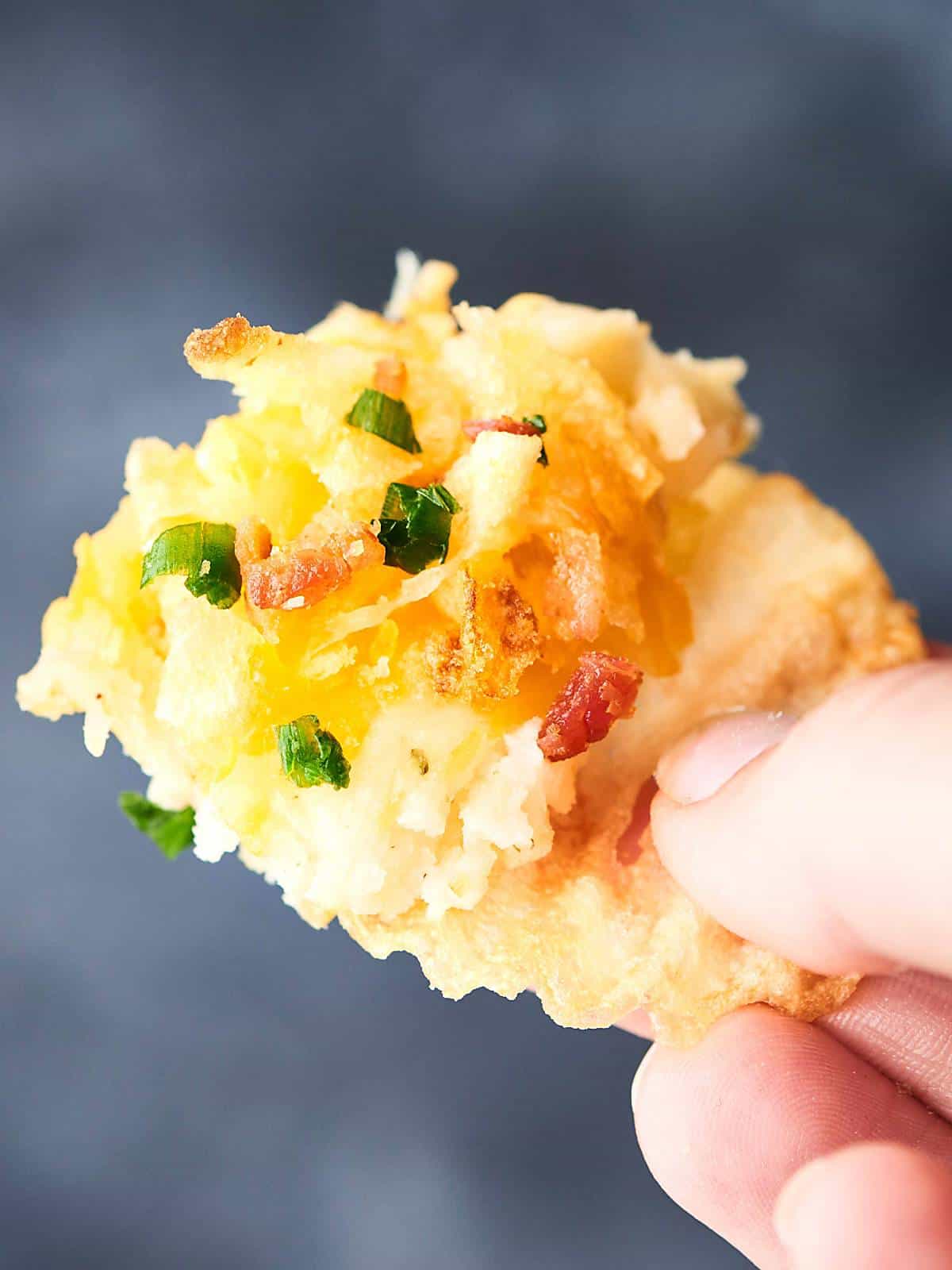 Mashed Potato Chip Dip - Baked Mashed Potatoes w/ Potato Chips