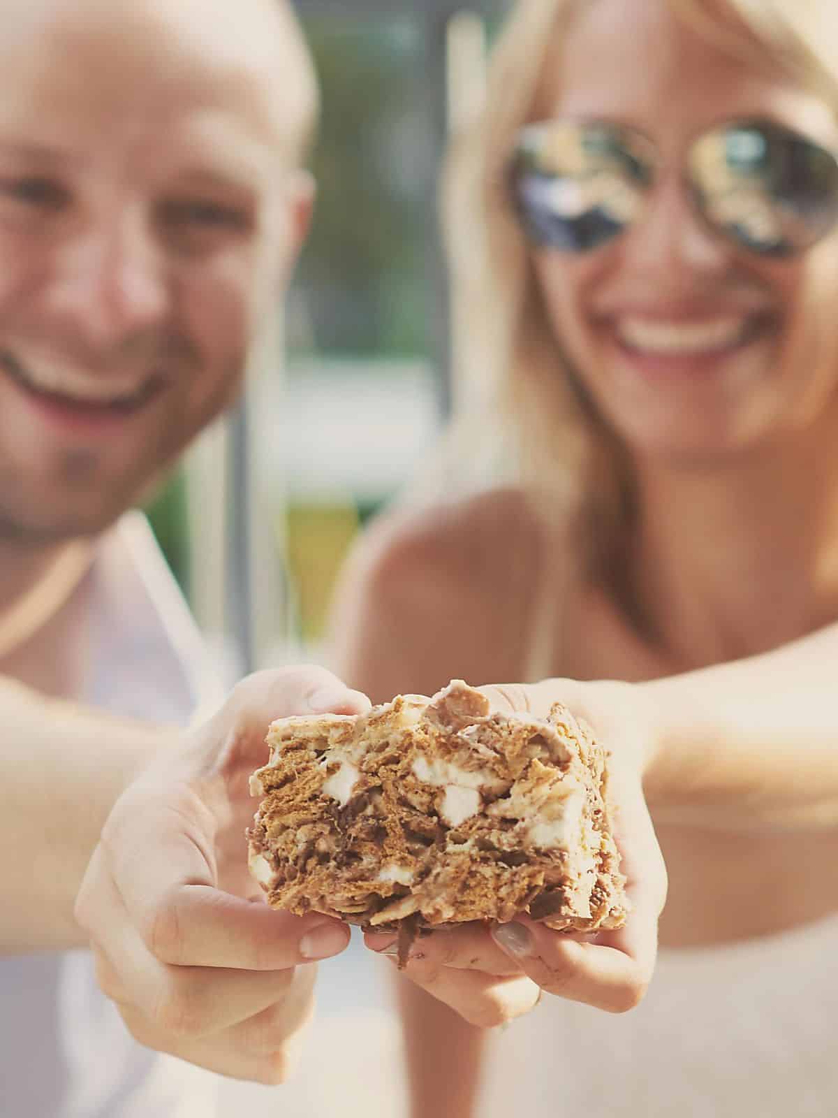 Sweet & Salty S'Mores Bars Recipe - 6 Ingredients and 10 Mins!