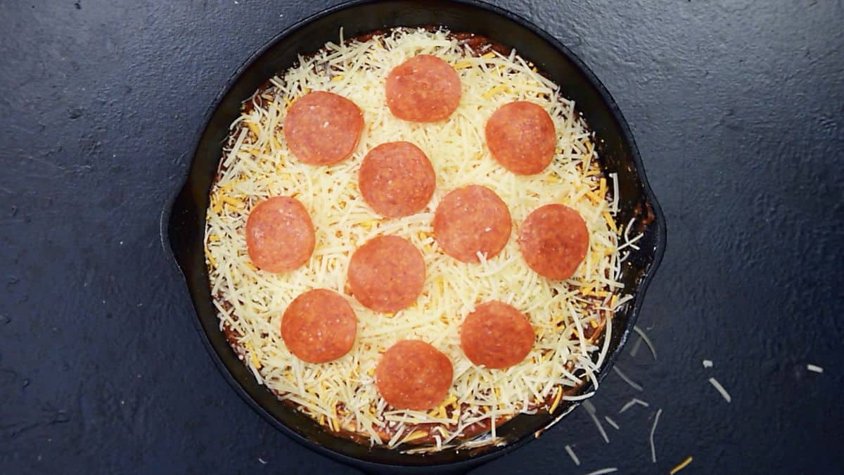 Pizza Dip Recipe - with Supreme Pizza Toppings & 4 Kinds of Cheese