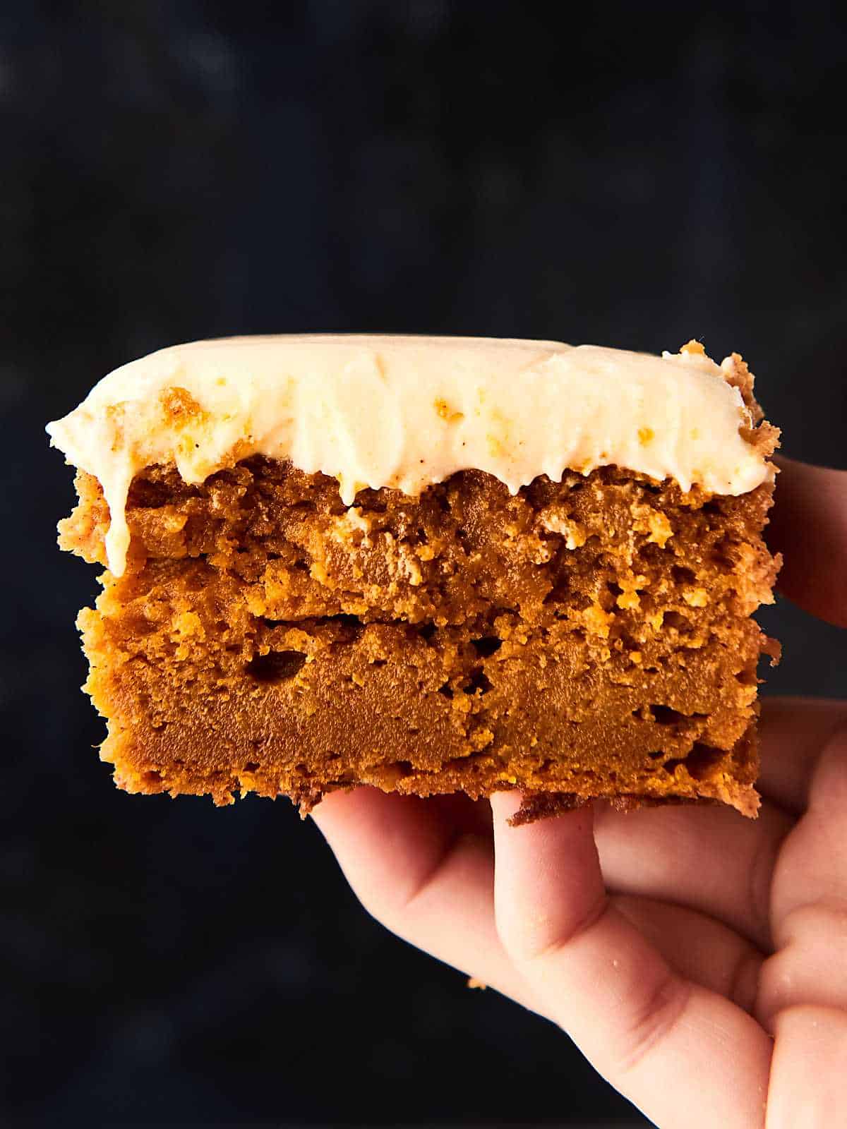 Easy Pumpkin Bars Recipe - w/ Easy Cream Cheese Frosting