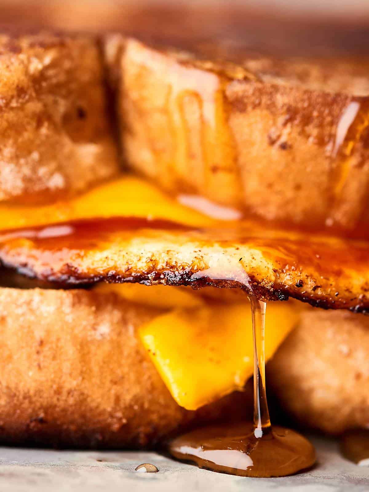 Breakfast Grilled Cheese Recipe - w/ American Cheese, Egg & Sausage