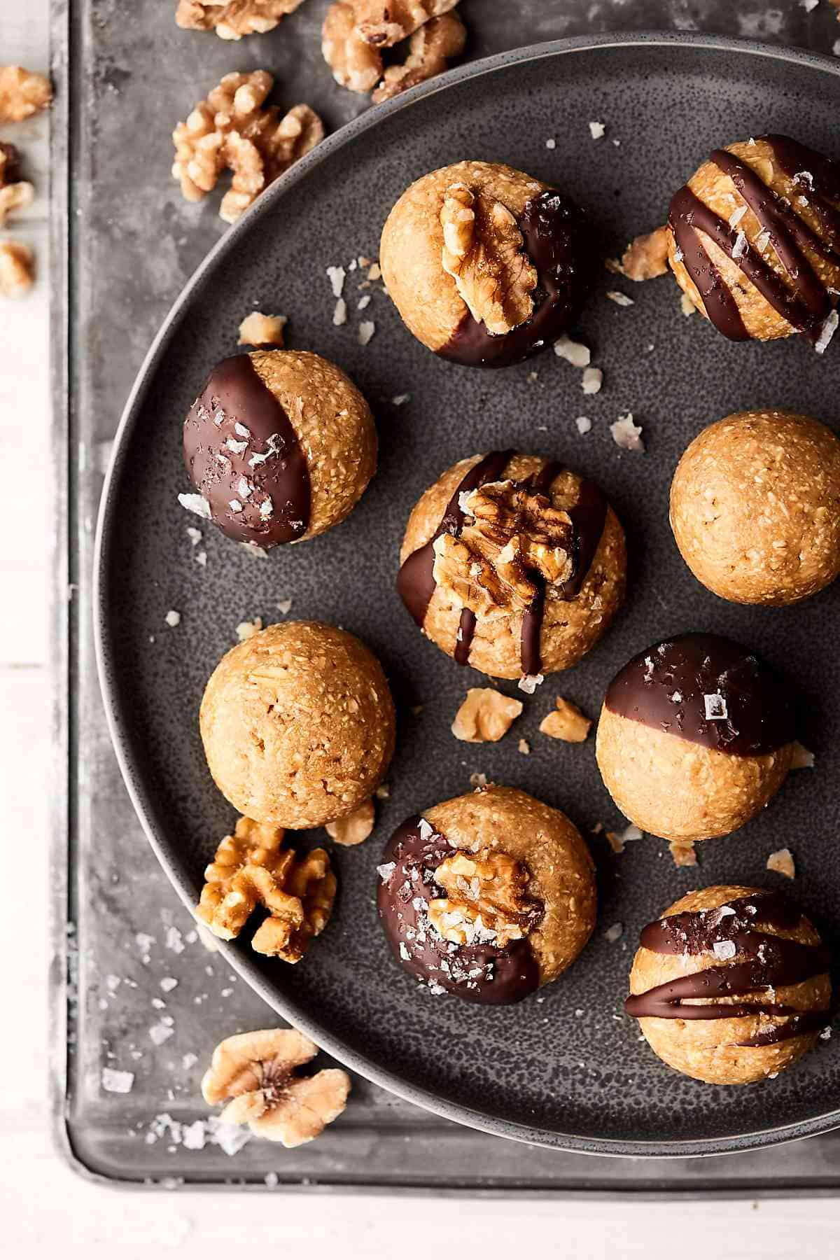 Honey Walnut Granola Bar Bites Recipe - No Bake, 10 Min Prep Time