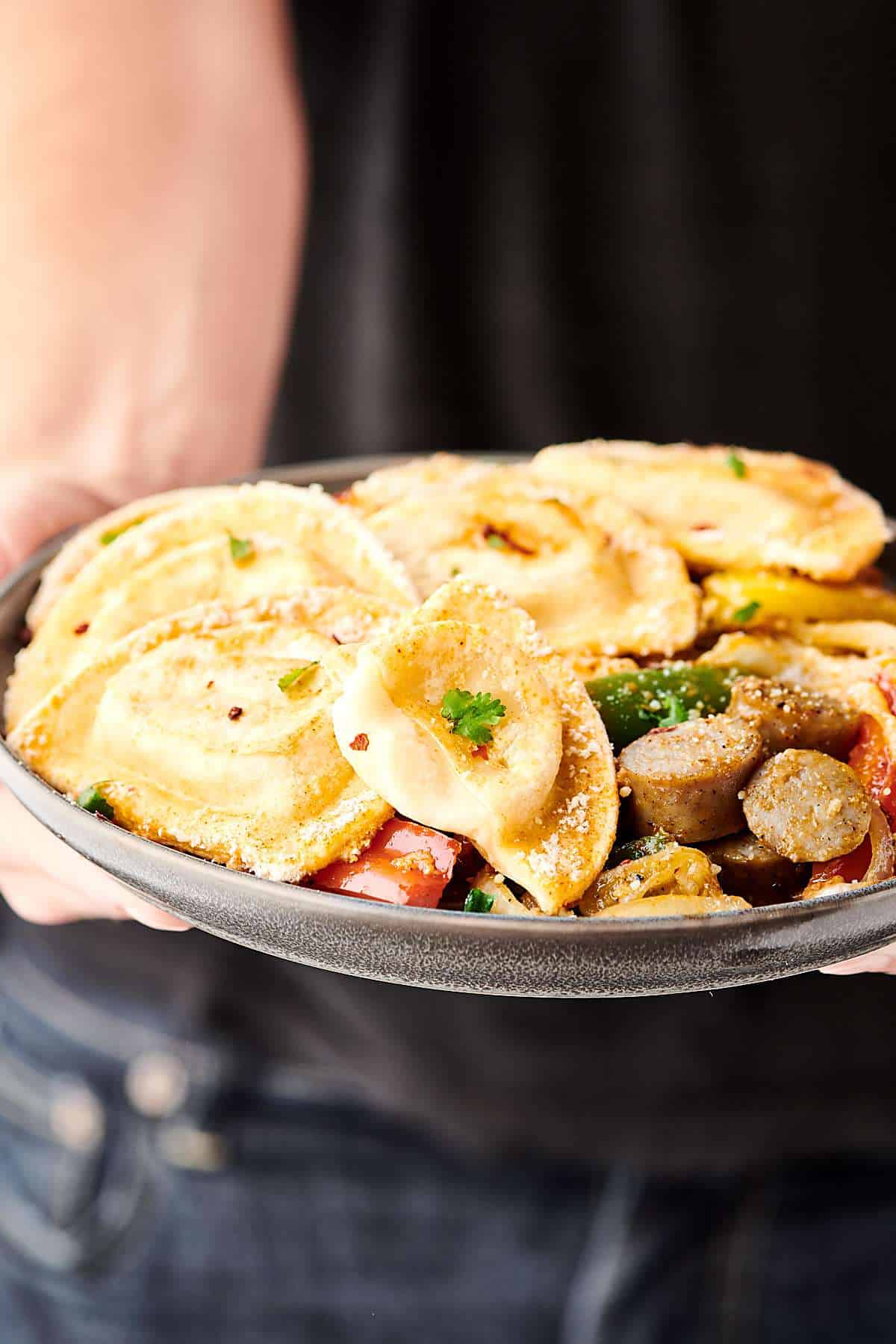 Sheet Pan Pierogies with Sausage and Peppers Recipe - 35 Minute Dinner