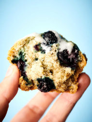 Blueberry Muffins - with Fresh Blueberries and Turbinado Sugar Topping!
