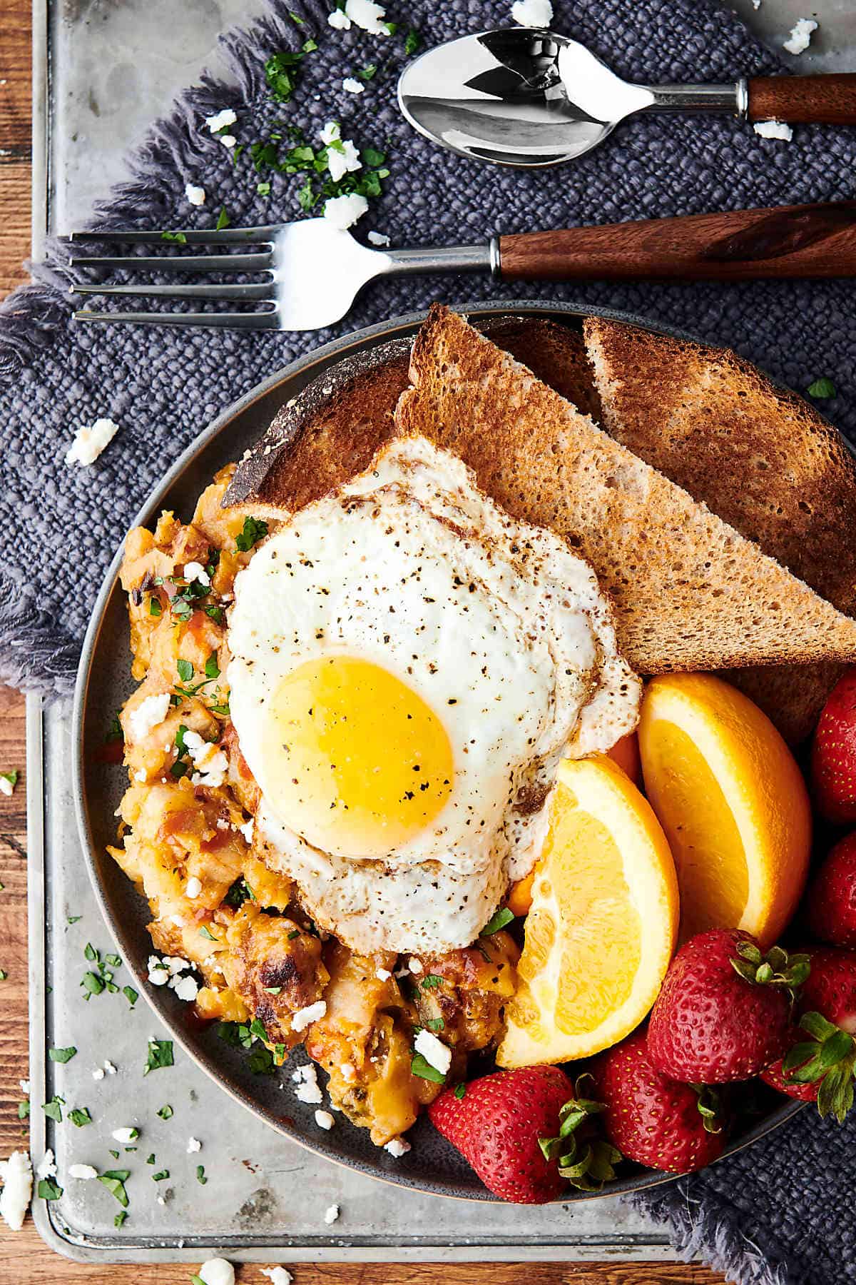 Cheesy Pork and Potato Breakfast Skillet Recipe - Show Me the Yummy