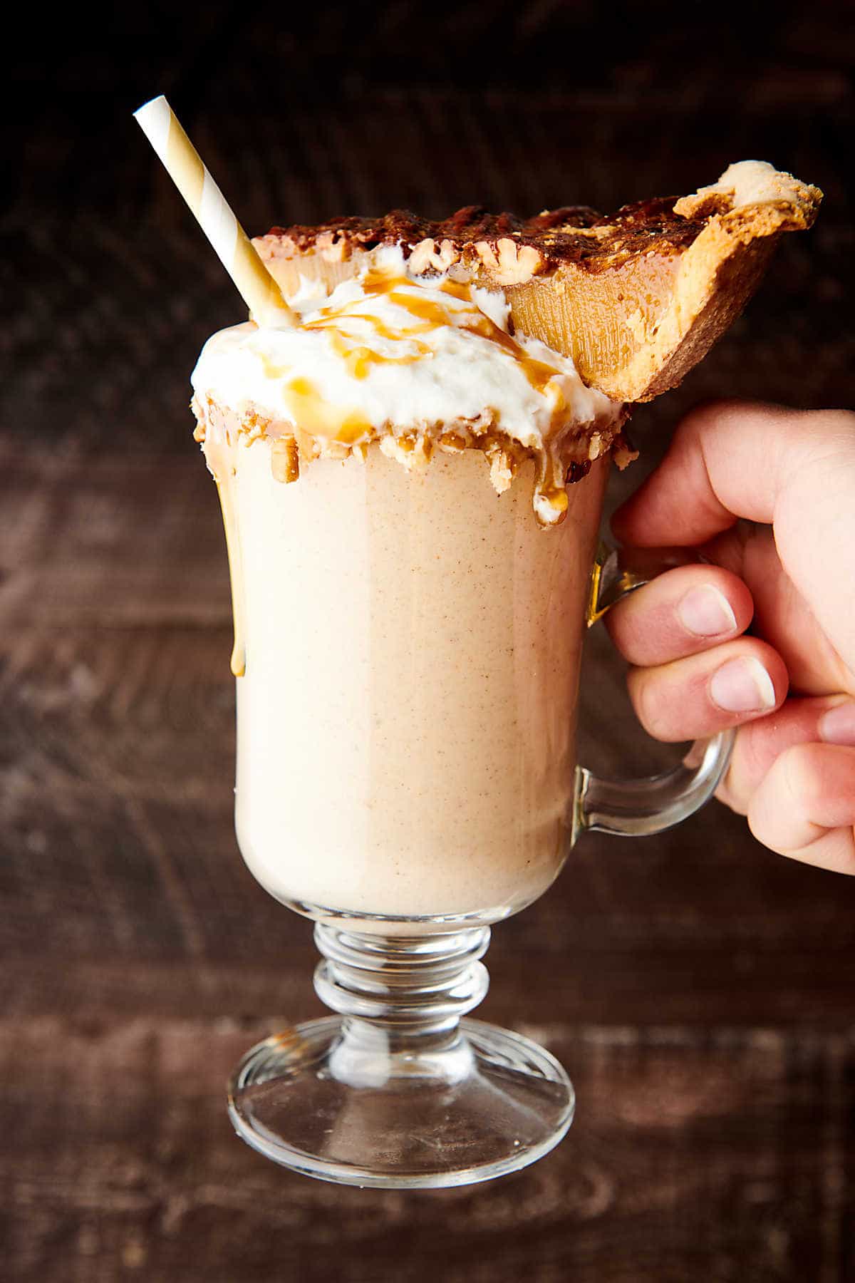 Pecan Pie Milkshake Recipe - Homemade or Storebought Pie!