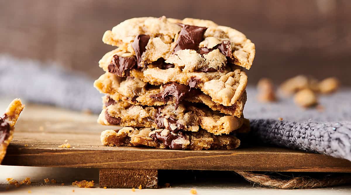 Chewy Chocolate Chip Cookies - w/ Melted Butter & 2 Kinds of Chocolate