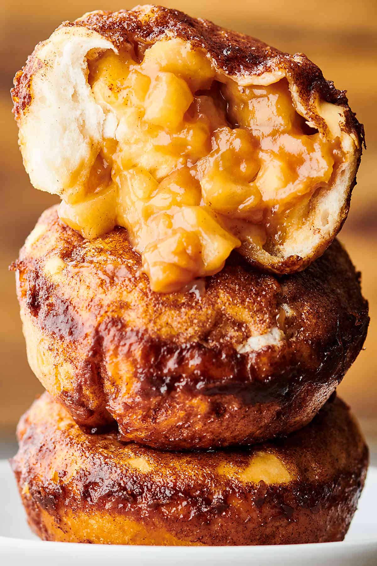 Caramel Apple Pie Dumplings - w/ Canned Biscuit Dough & Apple Pie Filling