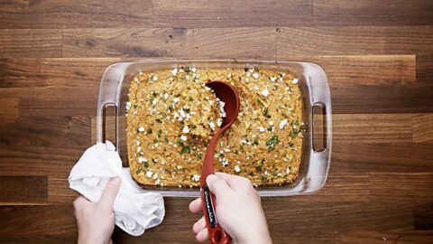 Mexican Street Corn Spoon Bread - Elote Corn Casserole!