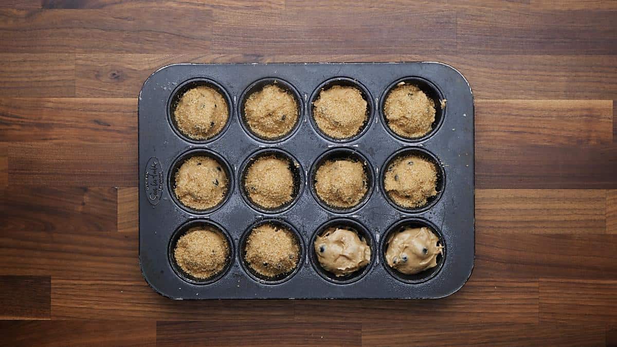 Blueberry Muffins - with Fresh Blueberries and Turbinado Sugar Topping!