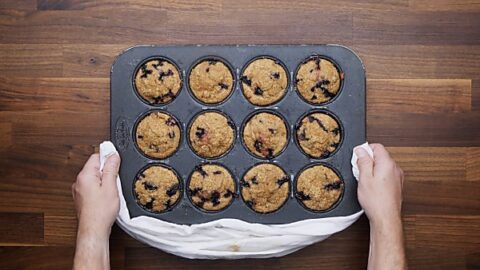 Blueberry Muffins - with Fresh Blueberries and Turbinado Sugar Topping!