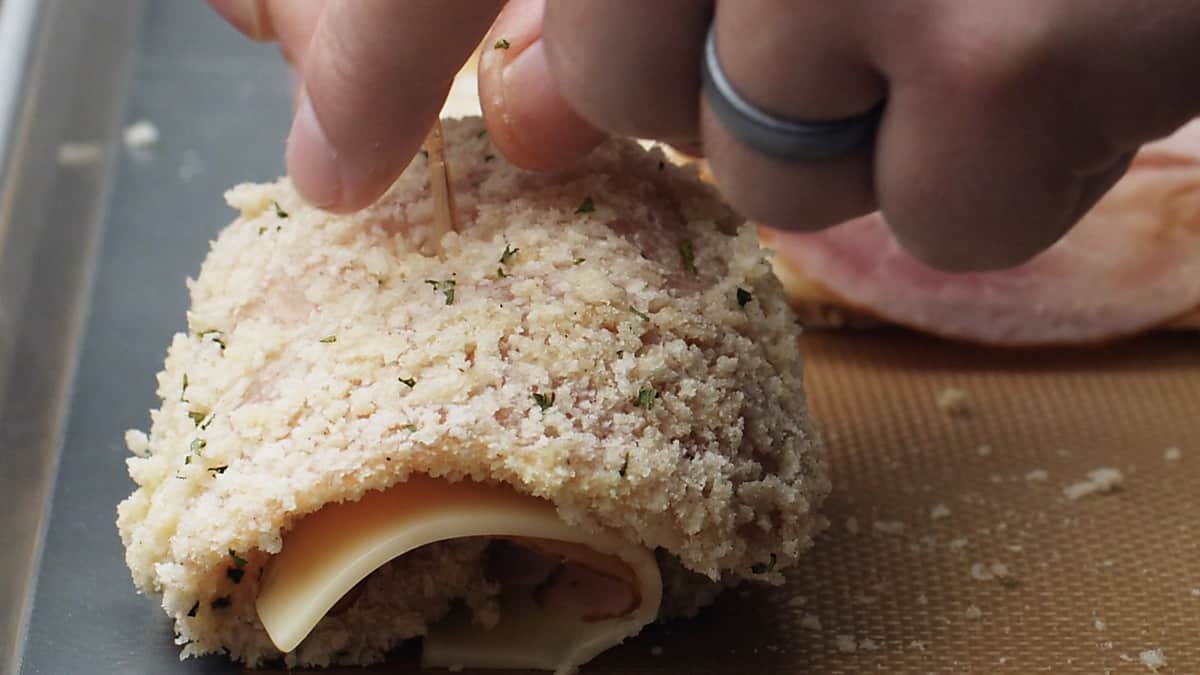 Chicken Cordon Bleu - with Ham and Swiss Cheese - 20-Minute Prep!