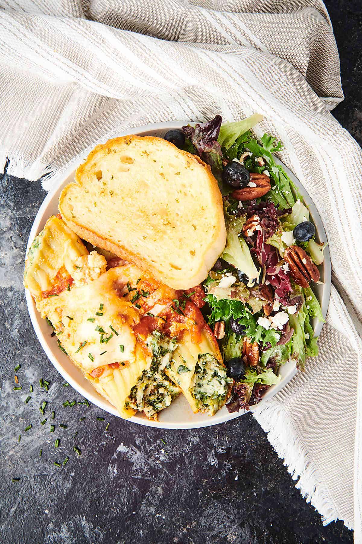 Manicotti Recipe - with Cheesy Filling - Ready in Less than 1 Hour!