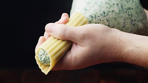 Manicotti Recipe - with Cheesy Filling - Ready in Less than 1 Hour!