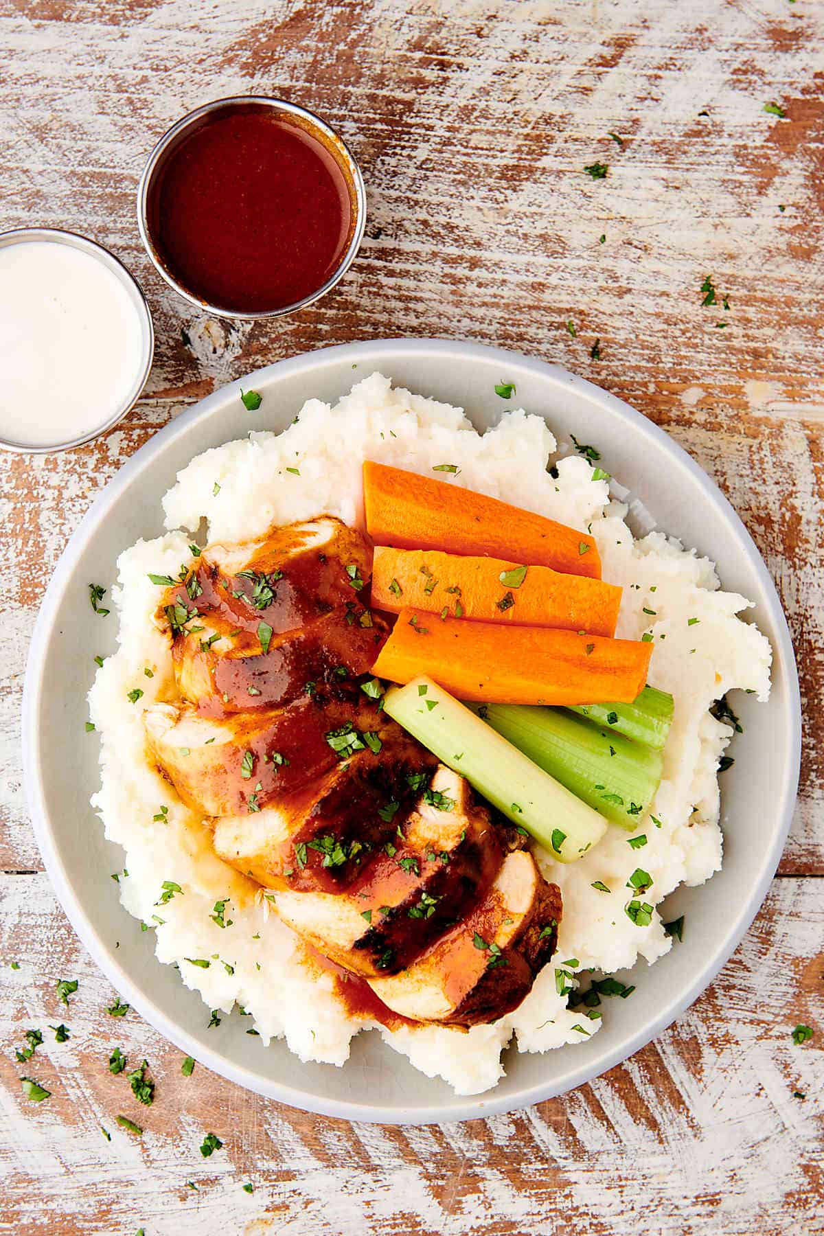 Buffalo Chicken - Baked Chicken in a Homemade Buffalo Sauce
