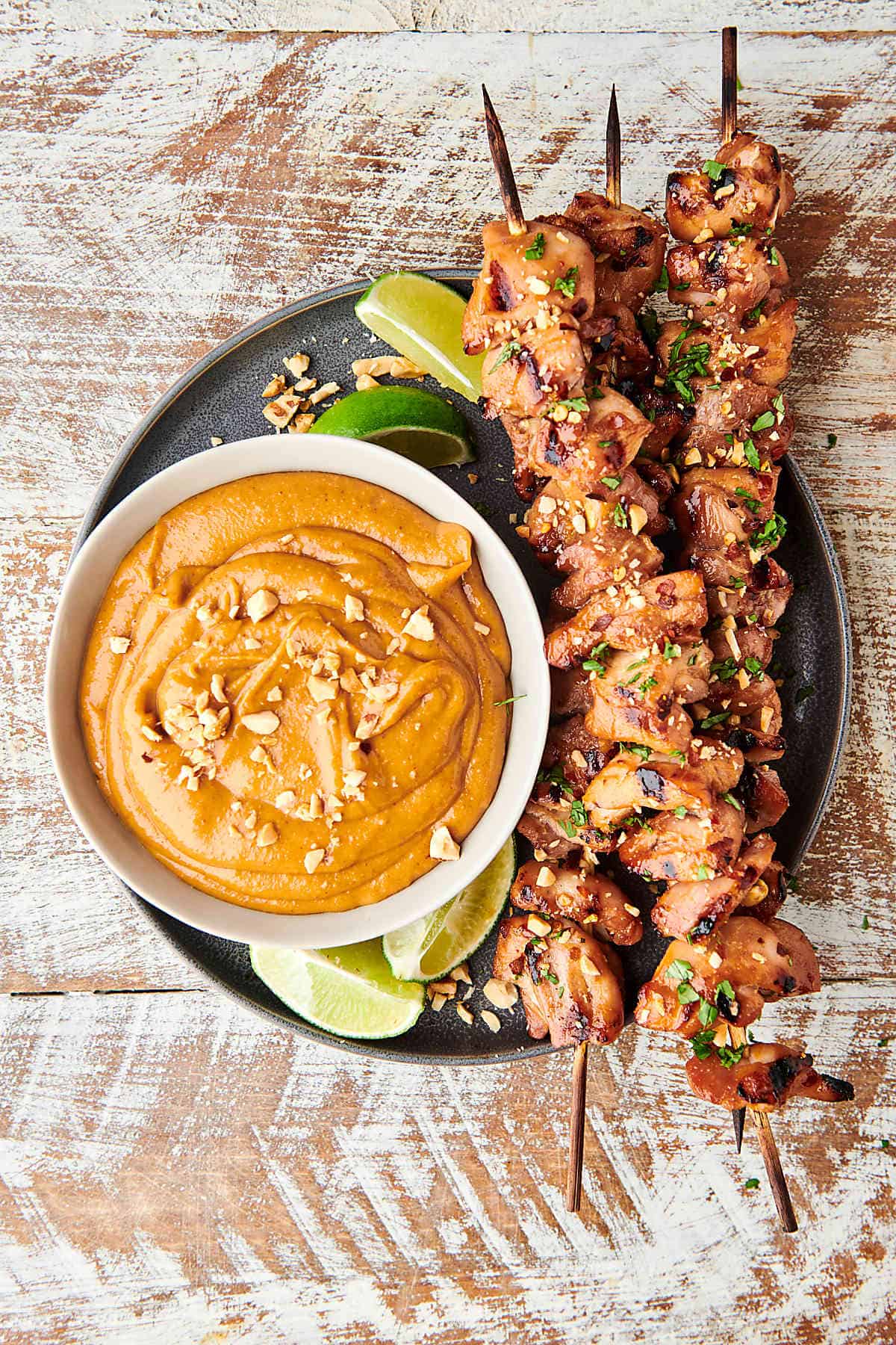Chicken Satay - with Homemade Thai Peanut Sauce!