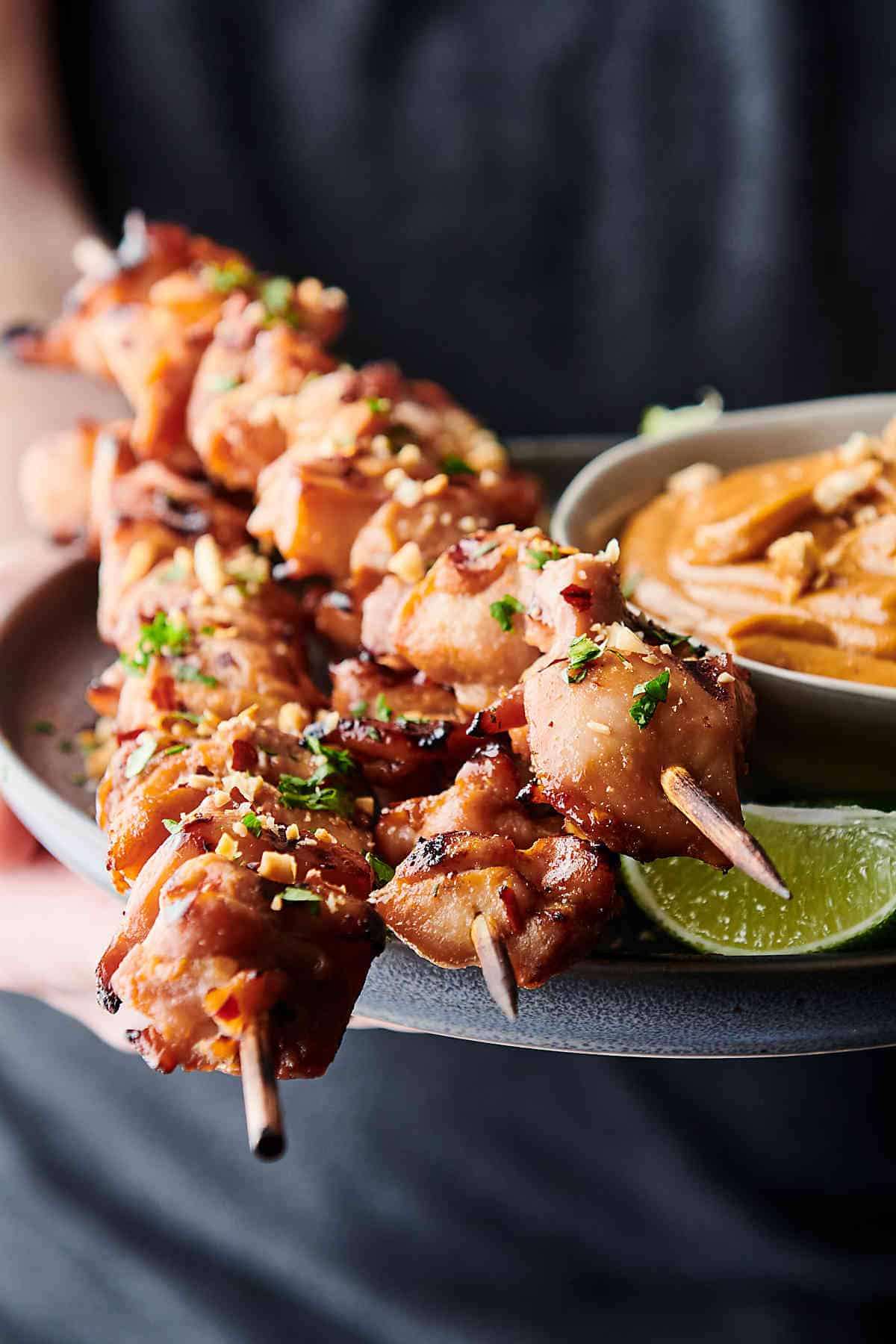 Chicken Satay - with Homemade Thai Peanut Sauce!
