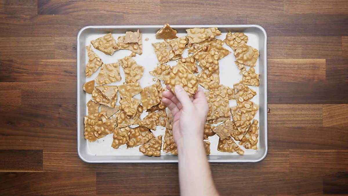Peanut Brittle - Surprisingly Easy to Make this Sweet and Salty Candy!