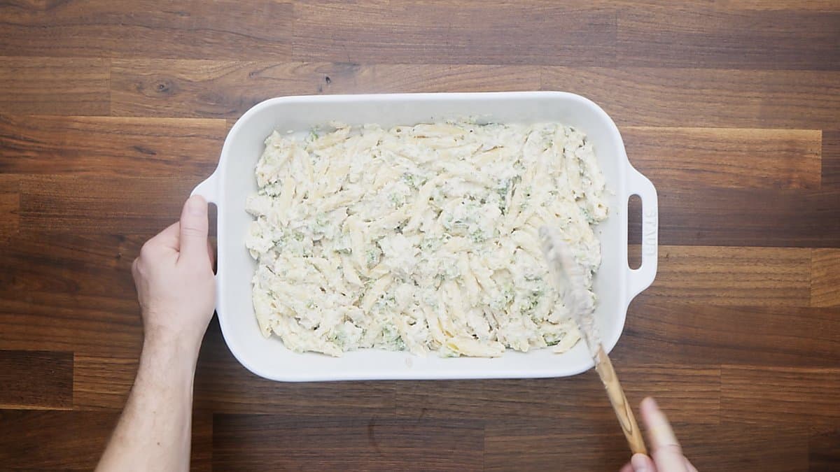Chicken Alfredo Bake - with Homemade Alfredo Sauce!