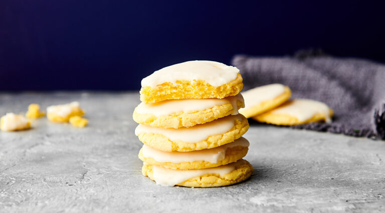 Lemon Cookies - with Cake Mix and Lemon Glaze!