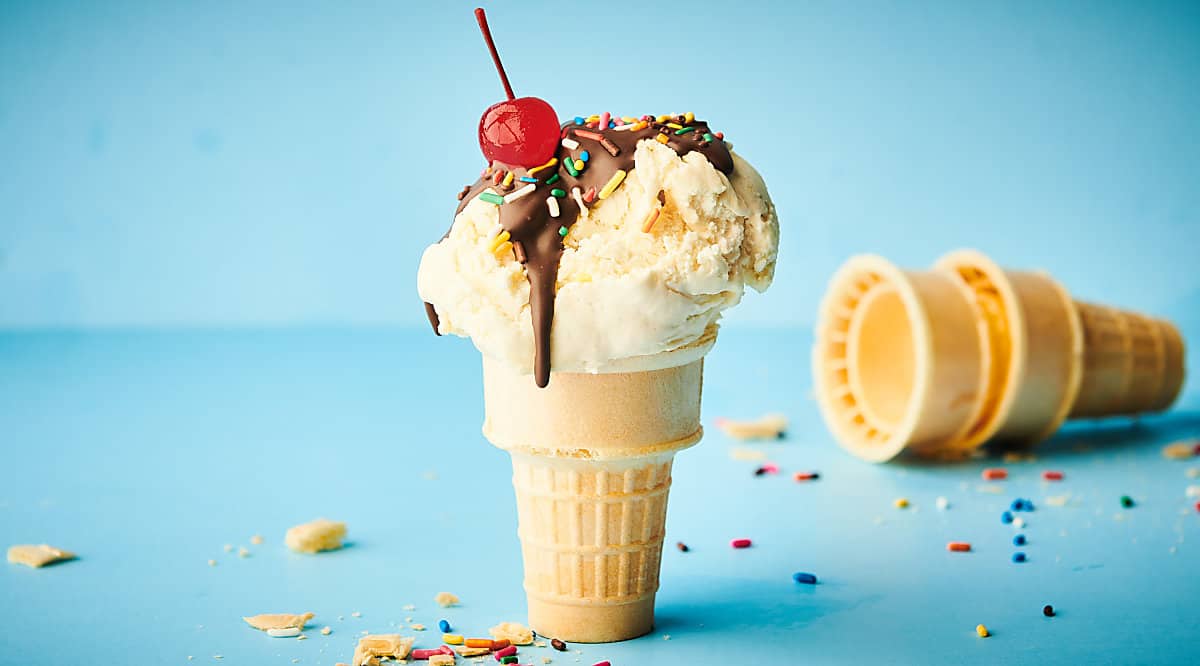 Vanilla Ice Cream Recipe - No Churn Ice Cream with Pudding Mix