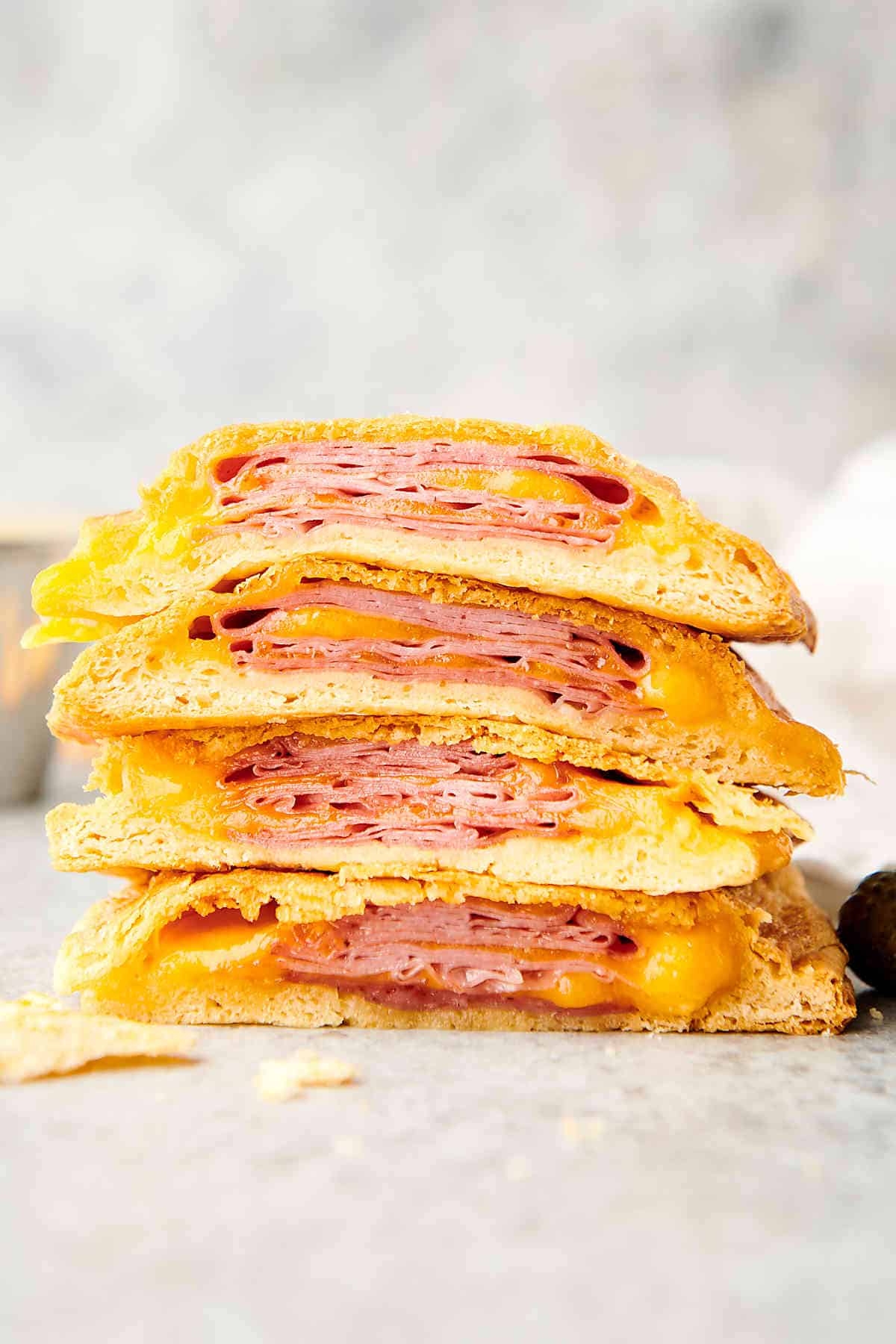 Air Fryer Hot Pockets - with Crescent Roll Dough, Ham, and Cheddar!