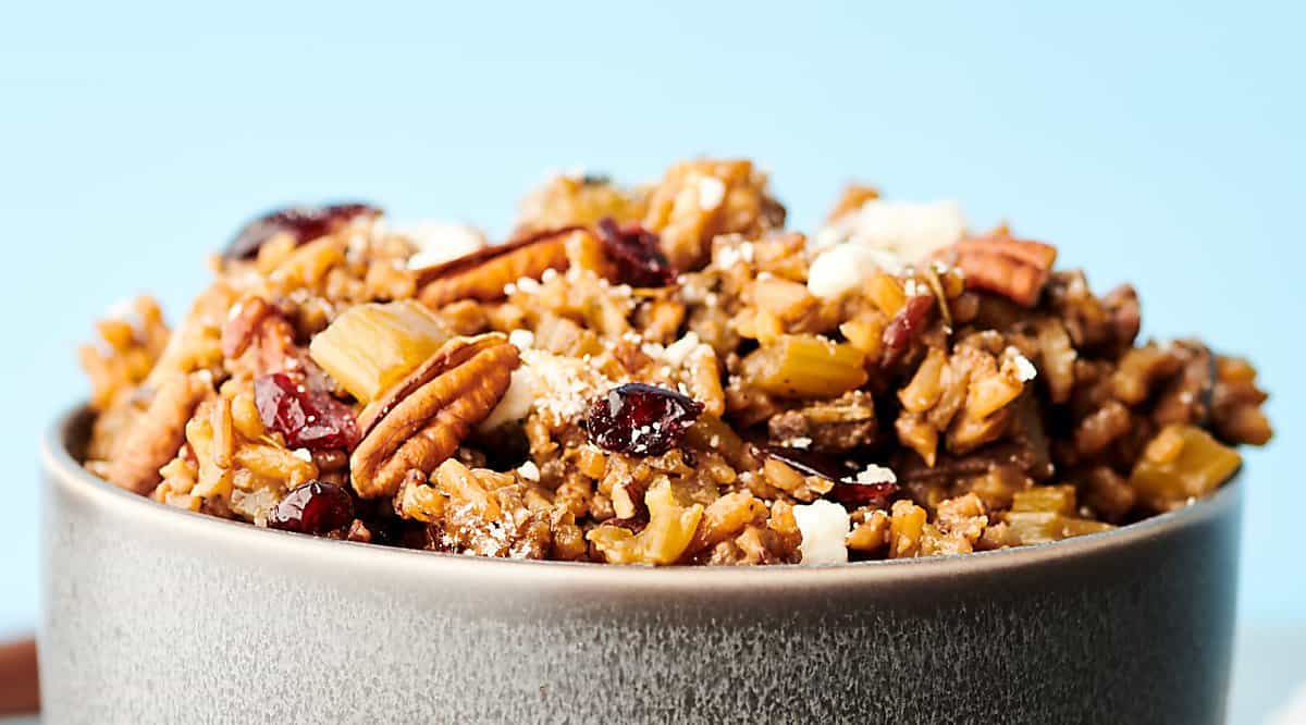 Instant Pot Wild Rice Stuffing Recipe - Show Me the Yummy