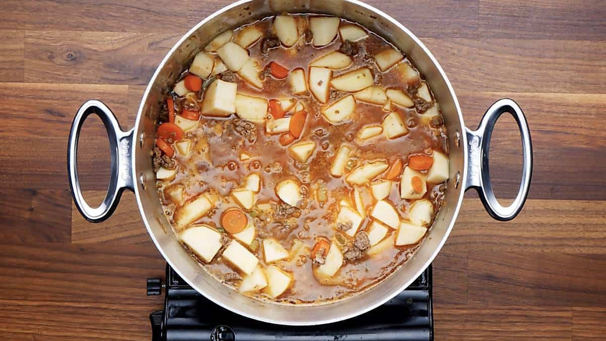 Poor Man's Stew - Healthy and Hearty Ground Beef Stew!