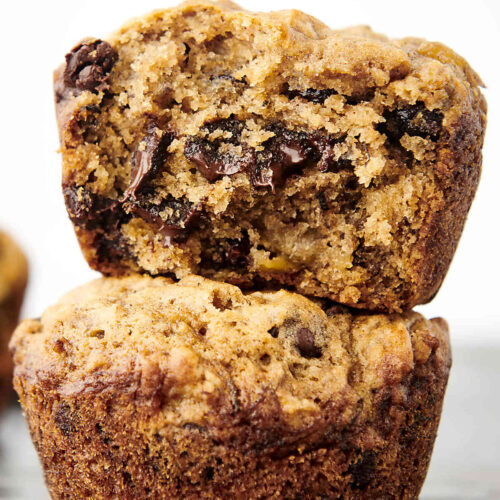 Chocolate Chip Muffins - Jumbo Bakery Style Muffins
