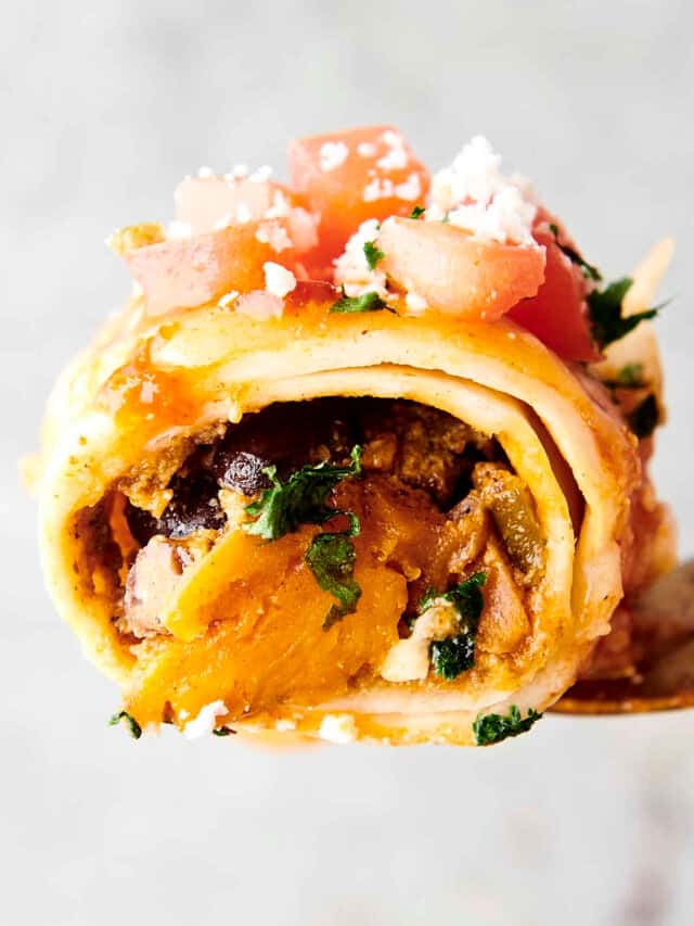 Healthy Sweet Potato Wrap - Make Ahead Vegetarian Lunch