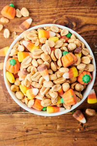 Candy Corn and Peanut Snack Mix - Sweet and Salty Party Treat