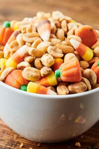 Candy Corn and Peanut Snack Mix - Sweet and Salty Party Treat