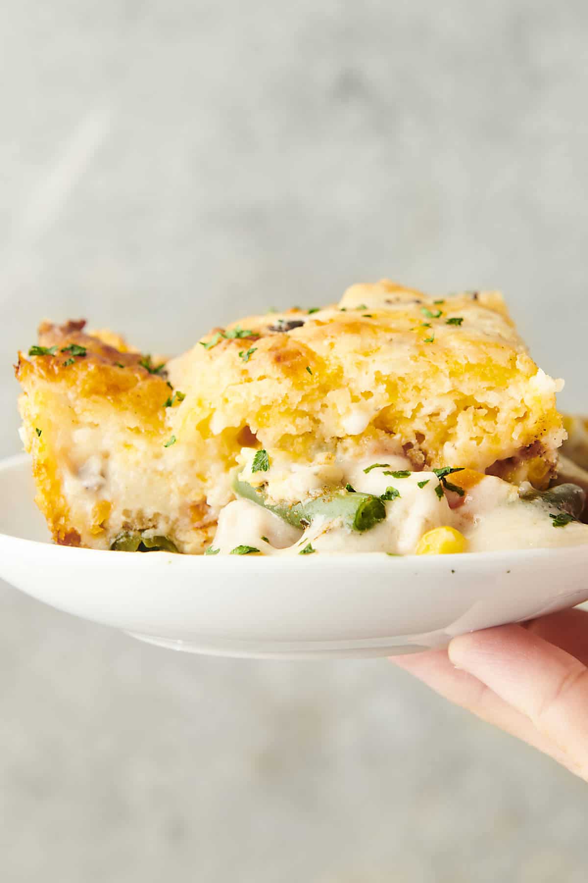 Chicken Cobbler - Easy Chicken and Vegetable Casserole