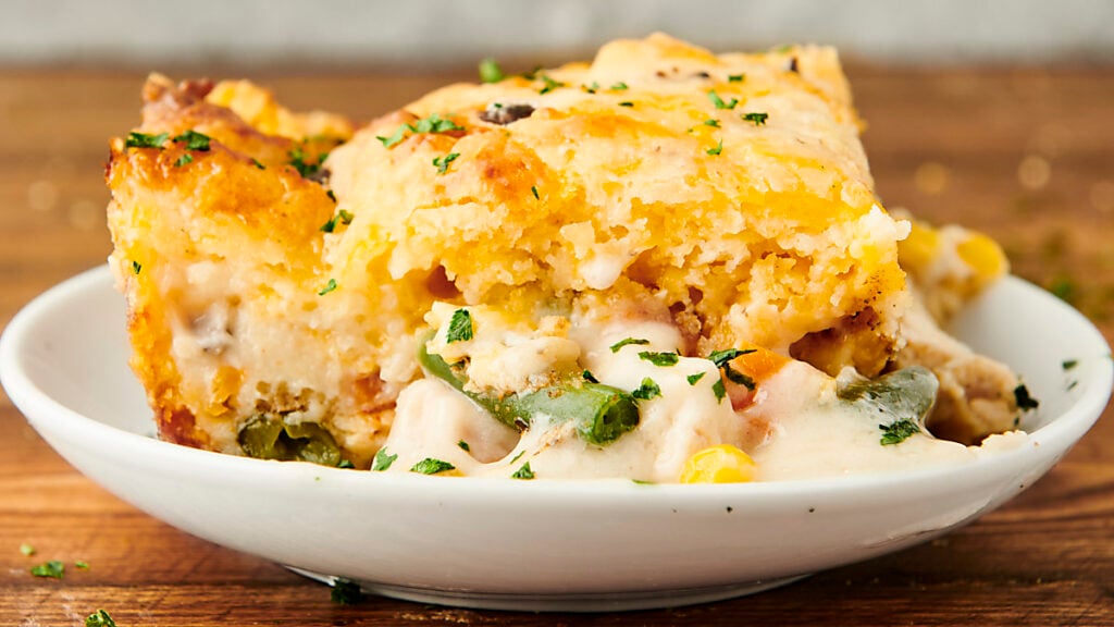 Chicken Cobbler - Easy Chicken and Vegetable Casserole