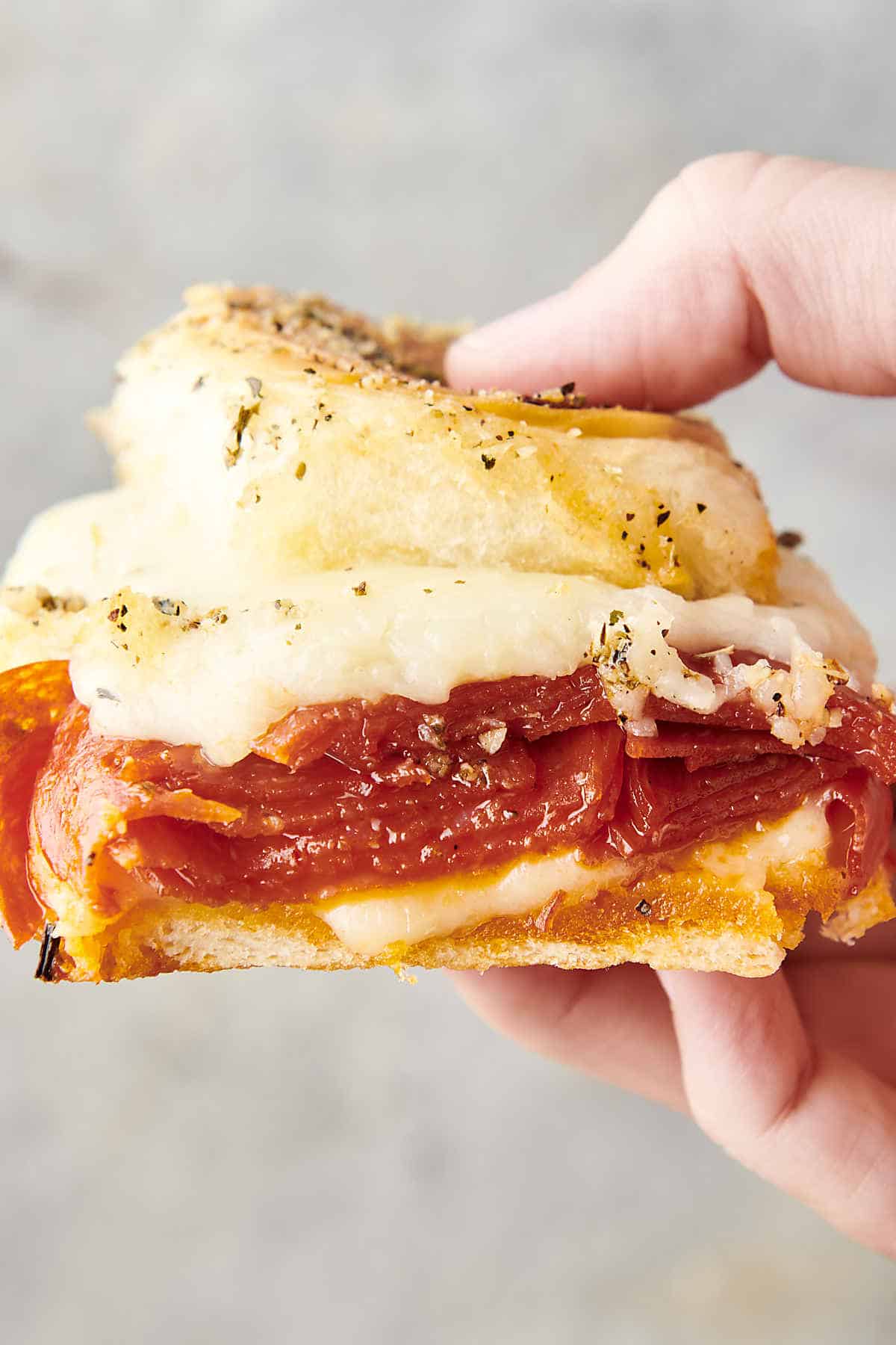 Pizza Sliders - with Hawaiian Rolls and Pepperoni (Variations Included!)